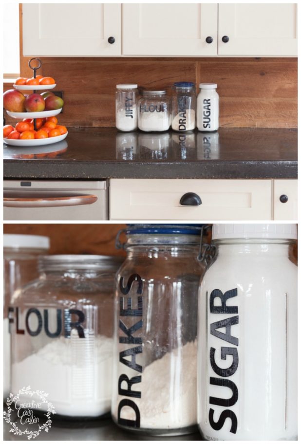 Kitchen Organization With Pantry Storage Jars - CREATIVE CAIN CABIN