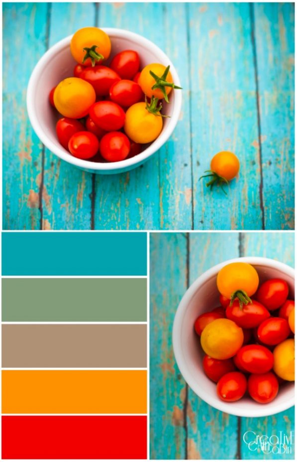 Sun Sugar Tomato Color Palette - CREATIVE CAIN CABIN