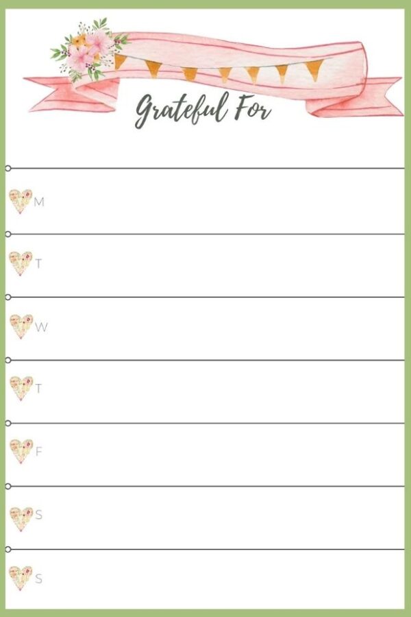Gratitude Journal With Stickers - Printable - CREATIVE CAIN CABIN