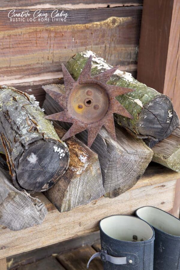 Decorating a Porch For Winter In Rustic Style - CREATIVE CAIN CABIN